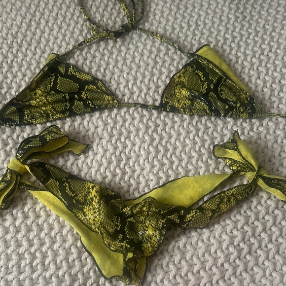 Source Unknown | Swim | Source Unknown Yellow And Black Snake Print ...